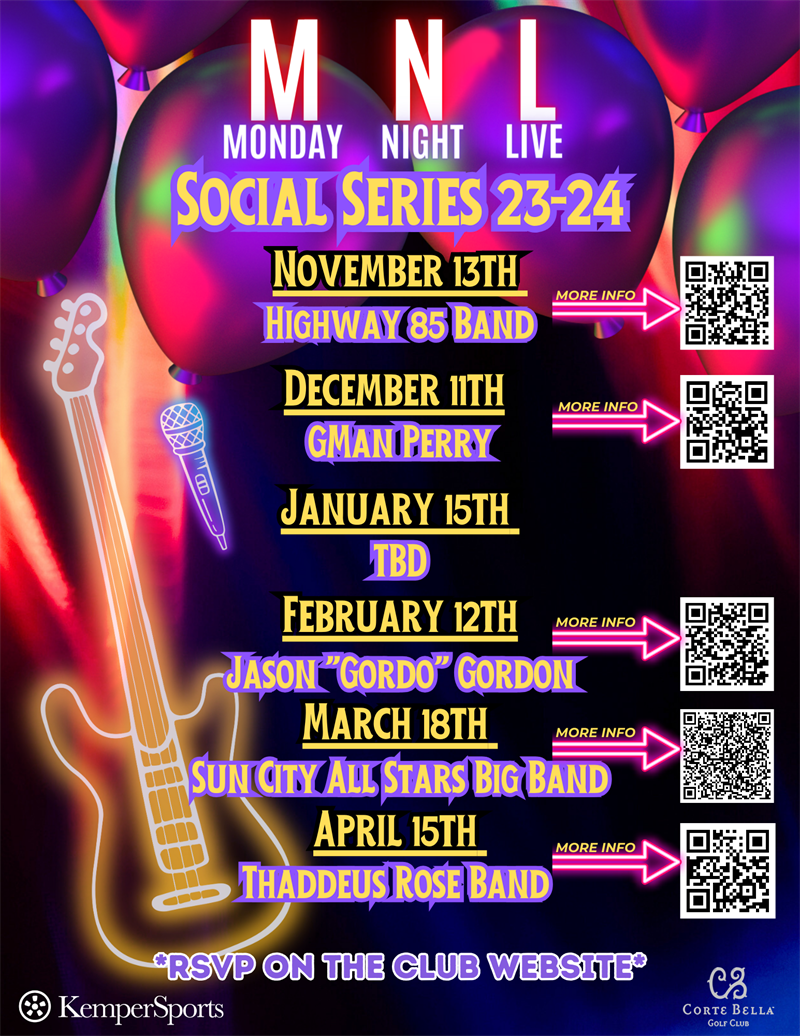 Upcoming Events - Corte Bella Golf Club